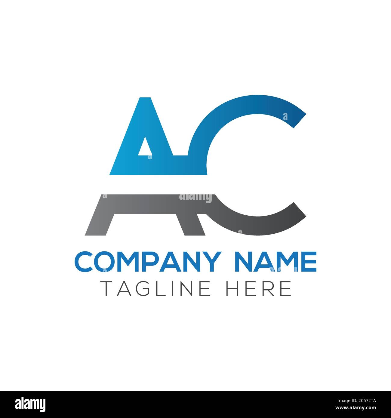 Initial AC Letter Logo Design Modern Business Typography Vector ...