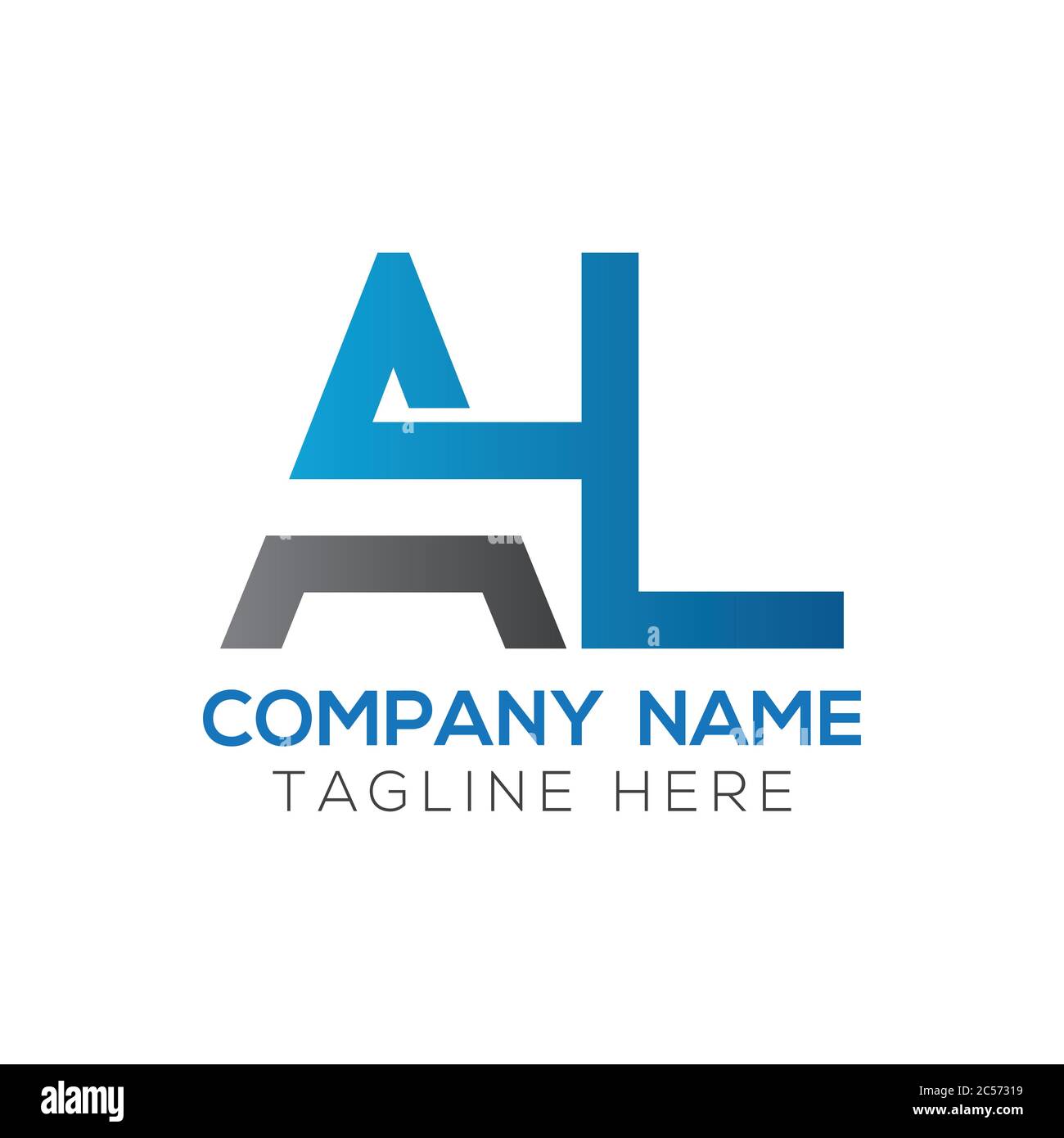 Initial AL Letter Logo Design Modern Business Typography Vector ...