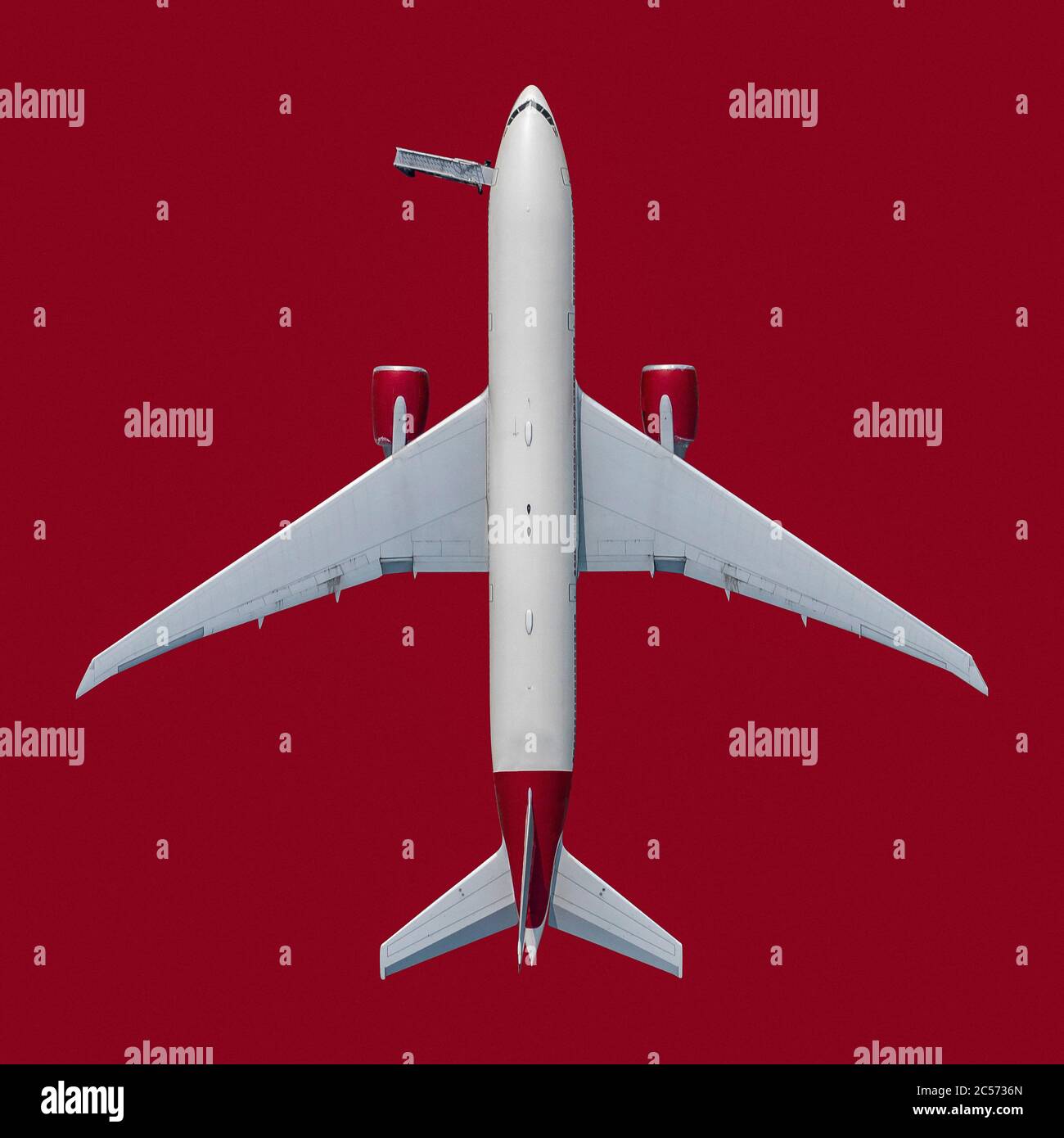 Red airplane image hi-res stock photography and images - Alamy