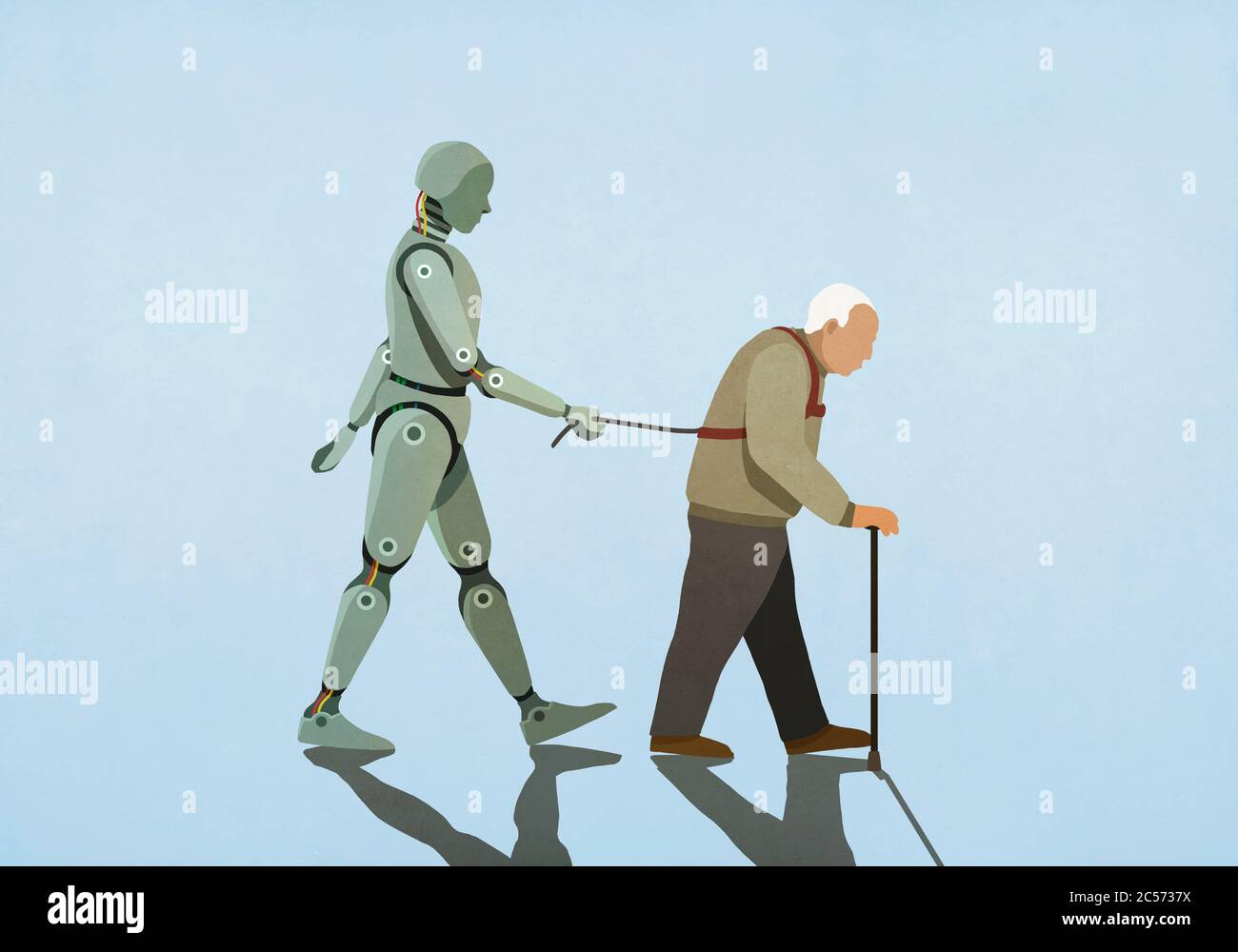 Robot walking side view hi-res stock photography and images - Alamy