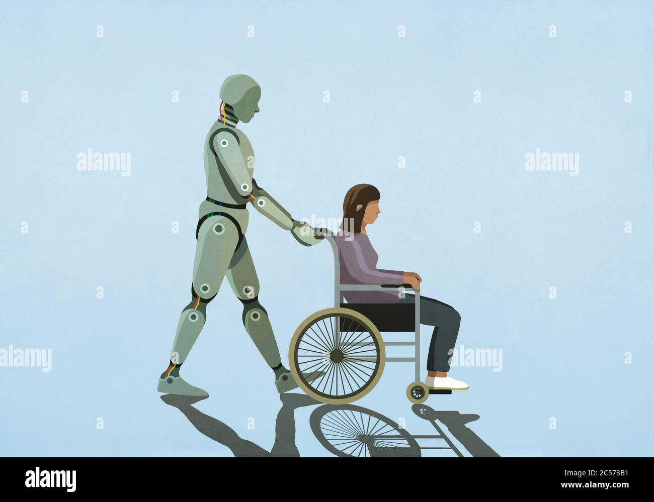 Robot walking side view hi-res stock photography and images - Alamy