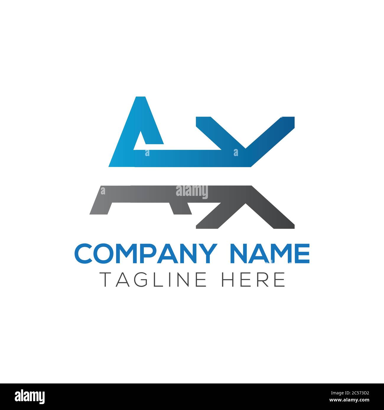 Initial AX Letter Logo Design Modern Business Typography Vector ...