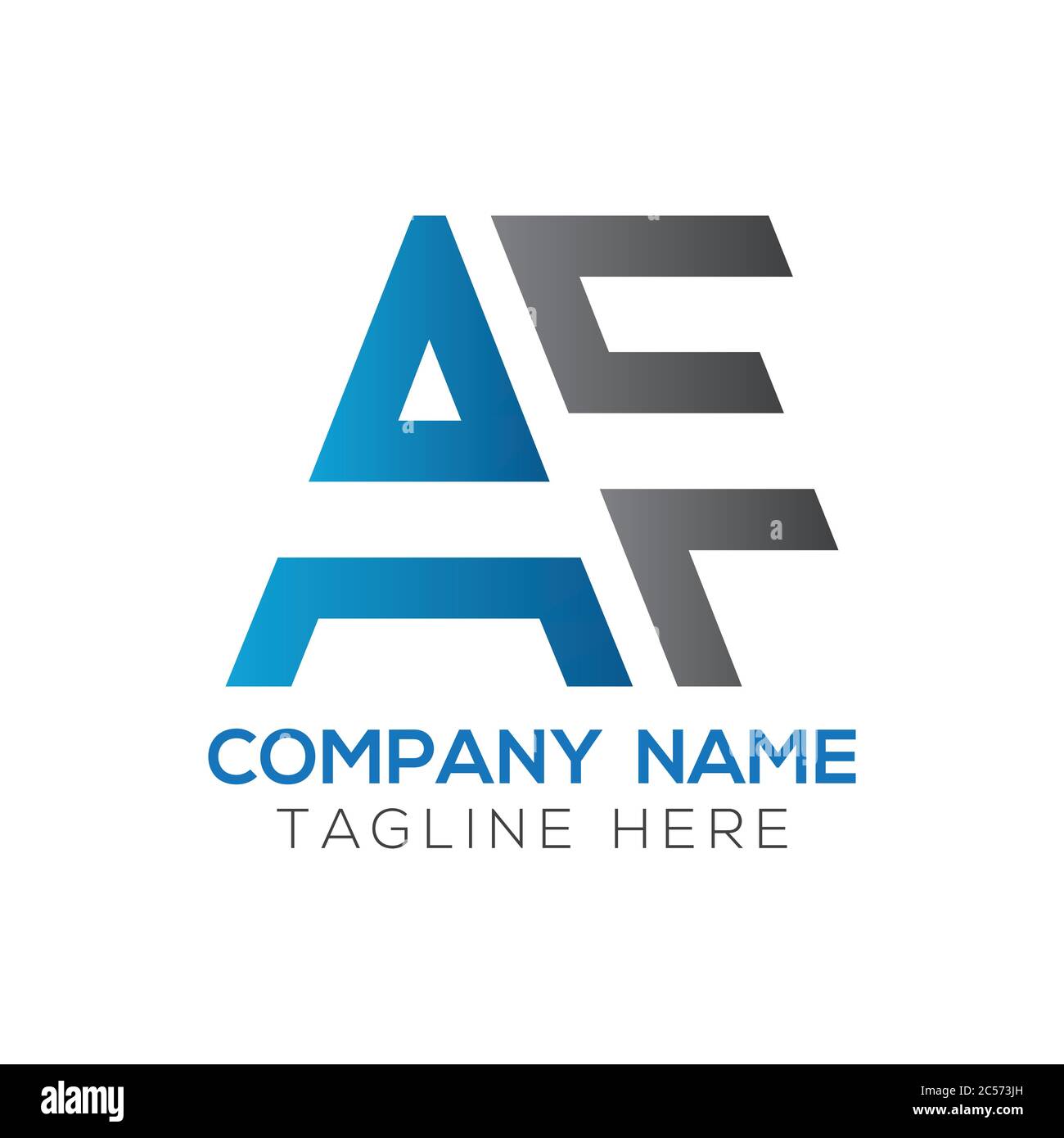 Initial AF Letter Logo Design Modern Business Typography Vector ...