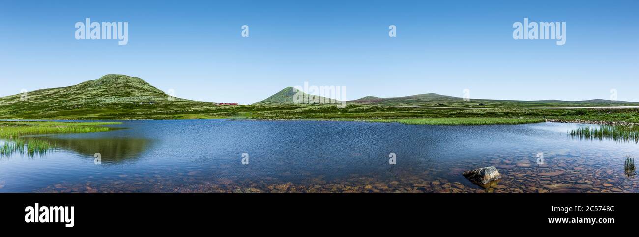 Landscape with lake in Rondane National Park, Norway Stock Photo - Alamy