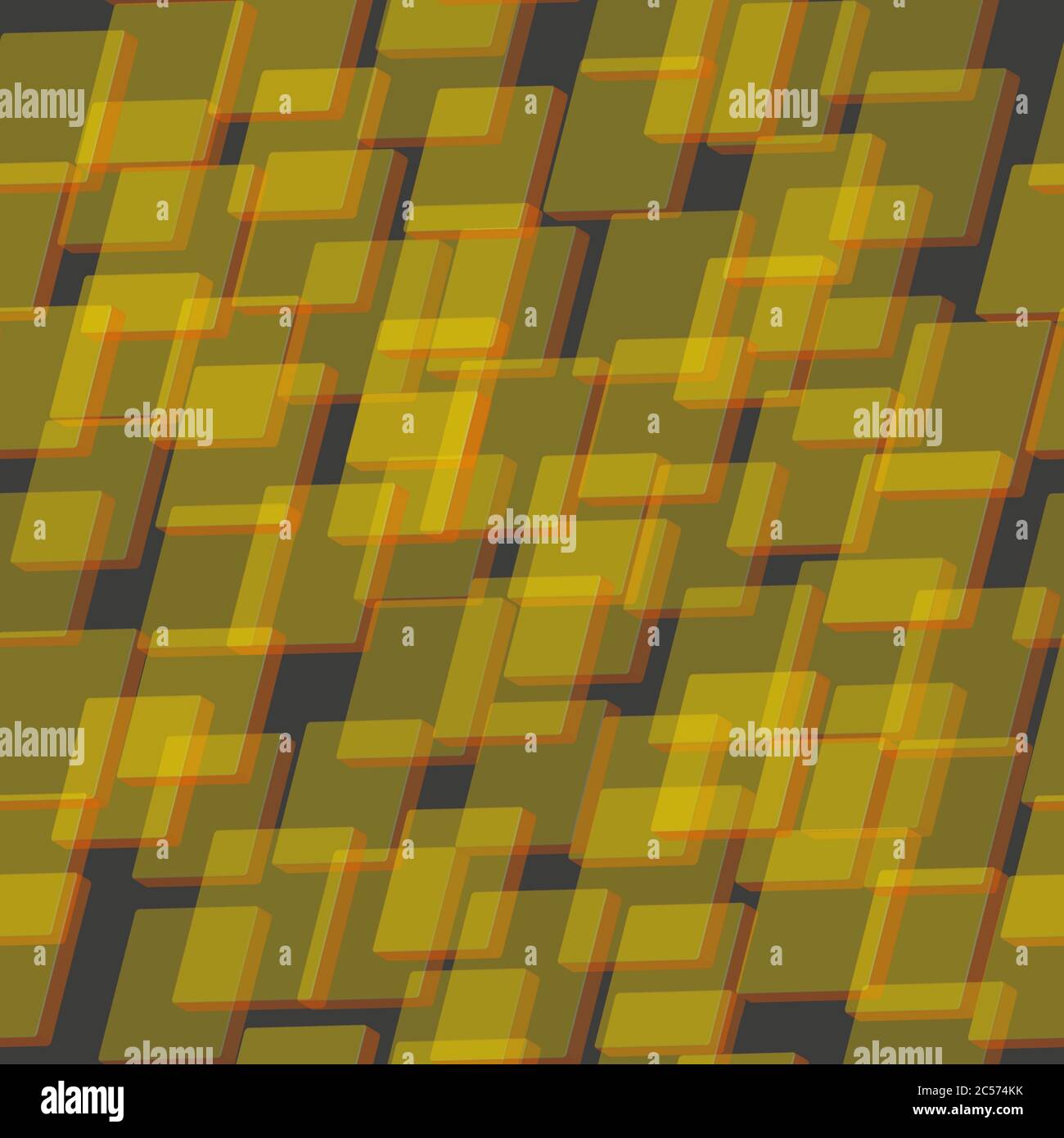 Transparent Golden Tiles Seamless Pattern, 3D Illustration Stock Vector ...