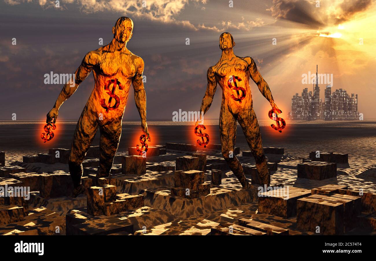 Social & Economic Collapse Stock Photo - Alamy