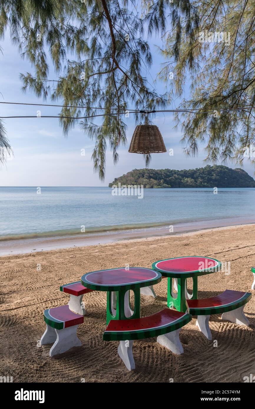 Beautiful tropical beach, Located Koh Mak Island , Thailand Stock Photo ...