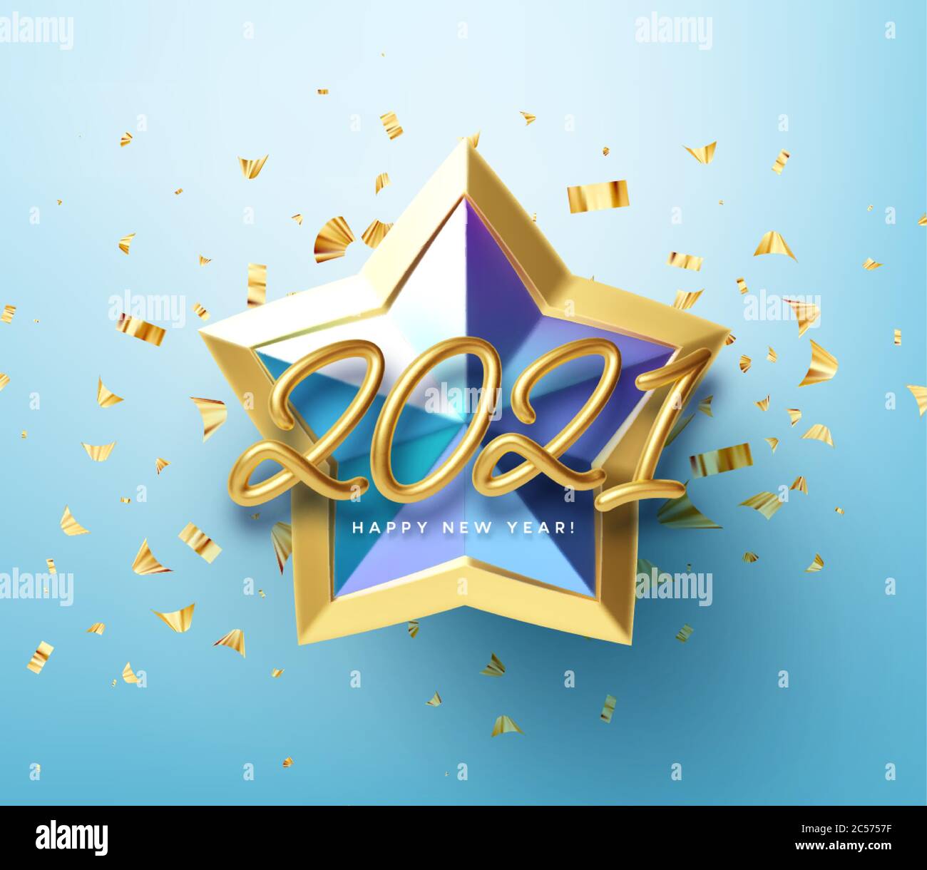 3d golden number on star Stock Vector Images - Alamy
