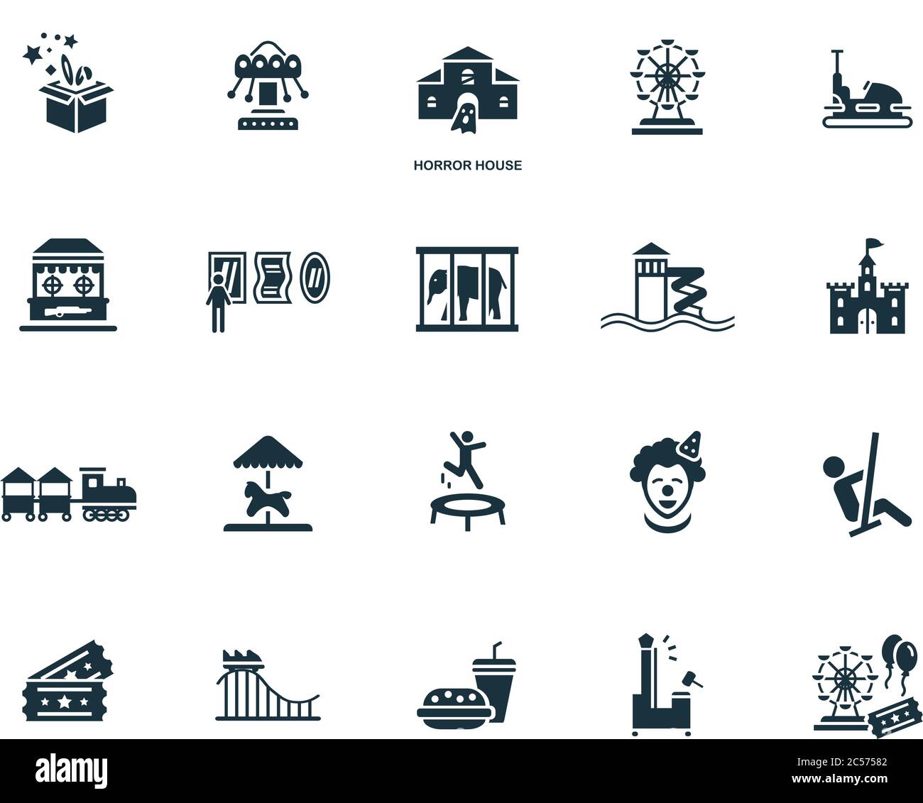 Haunted park Stock Vector Images - Alamy