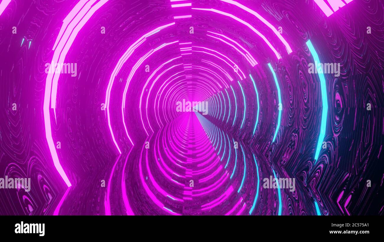 Illustration of abstract lights creating an imaginary portal Stock ...