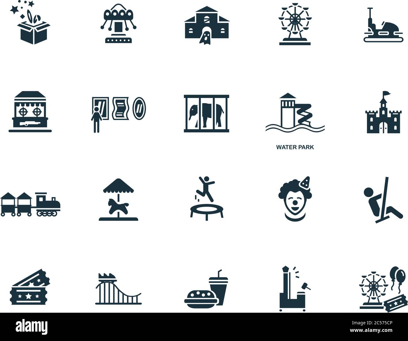 Water Park icon. Simple element from amusement park collection ...