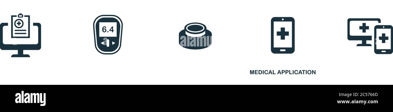 Medical Application icon. Simple element from digital health collection ...