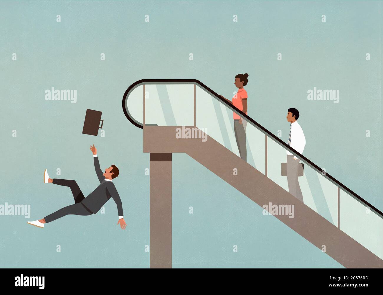 Falling off ladder hi-res stock photography and images - Alamy