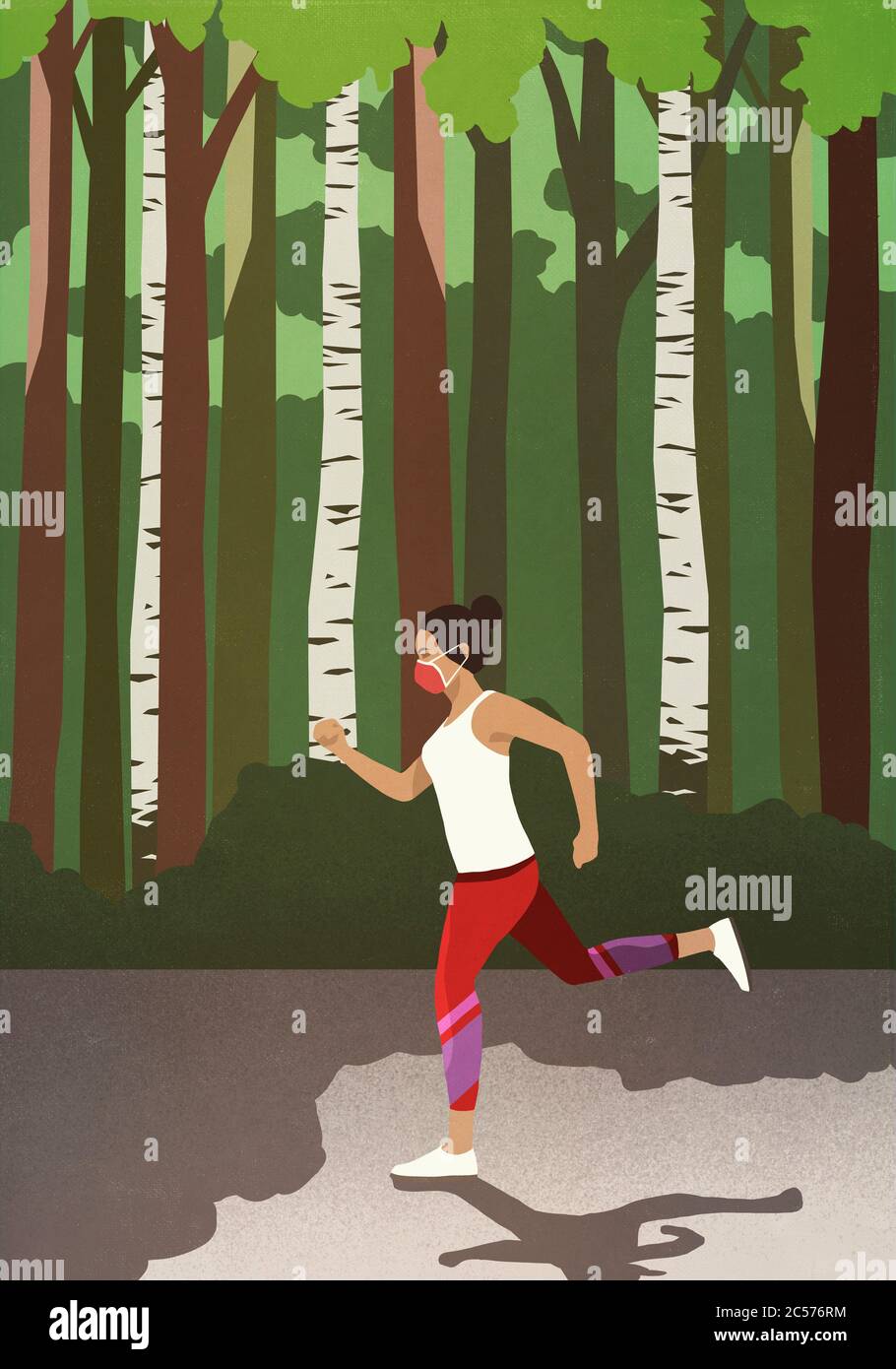 Woman jogging side face hi-res stock photography and images - Alamy