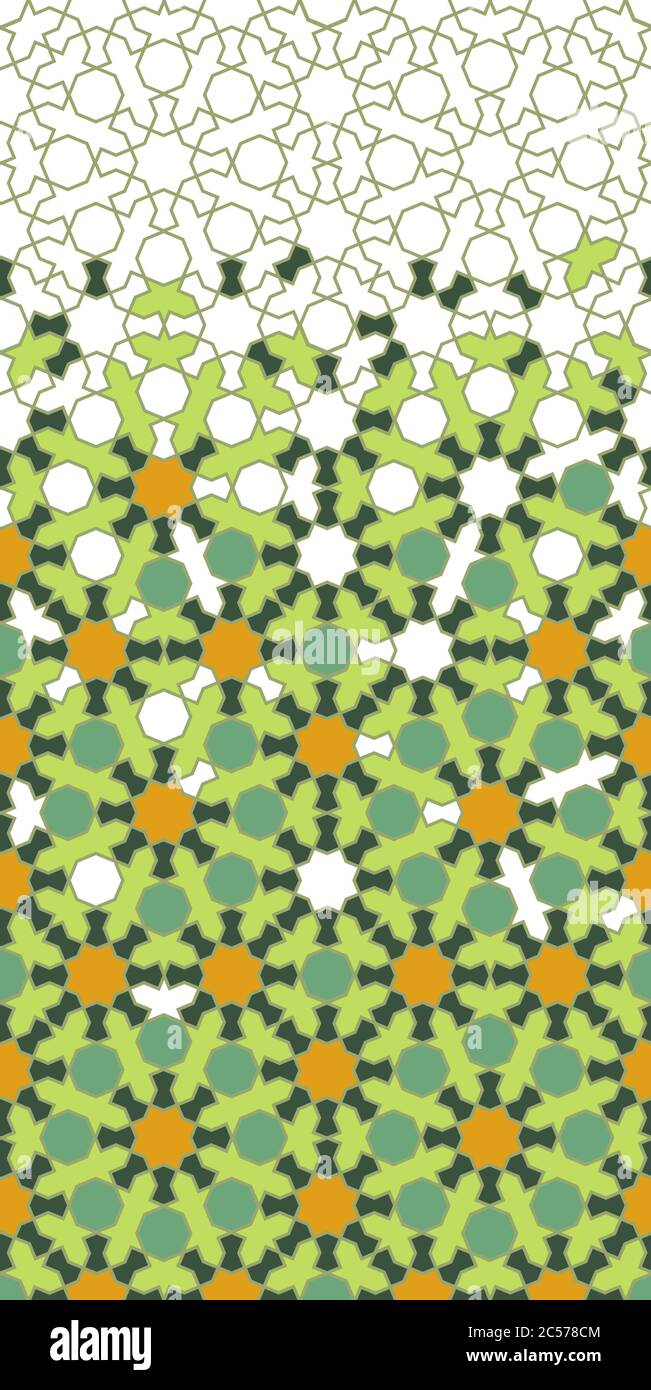 Morocco arabesque vector pattern. Geometric halftone morocco pattern ...