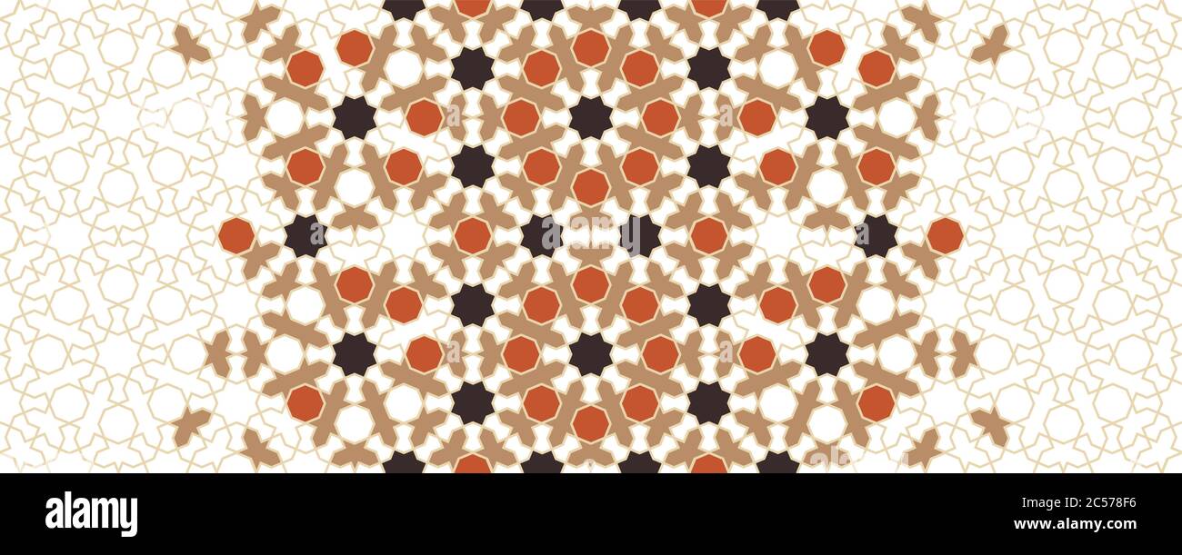 Arabic islamic vector pattern, border, decor, texture, background ...