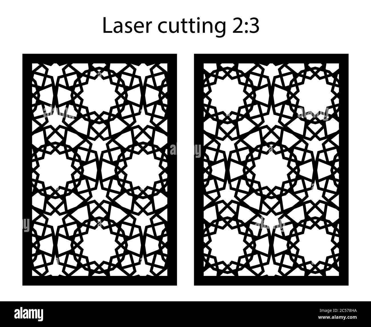 Laser cutting. Arabesque decorative vector panel. Template for interior ...