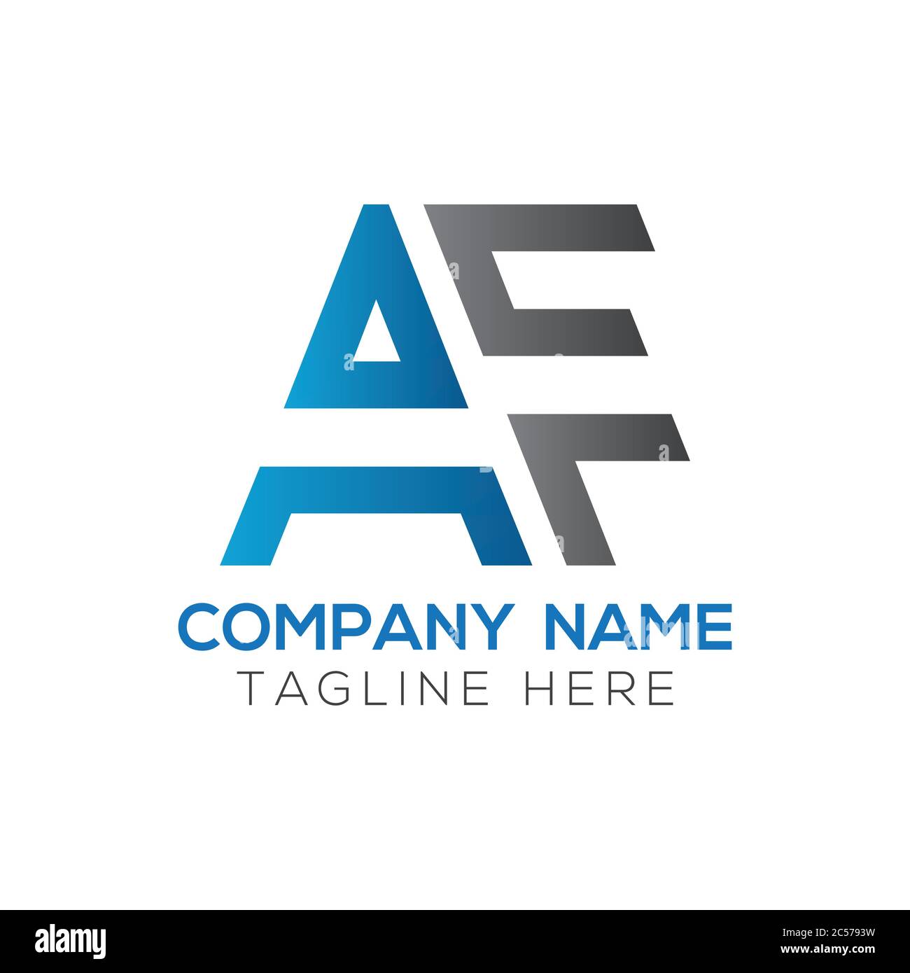 Initial AF Letter Logo Design Modern Business Typography Vector ...