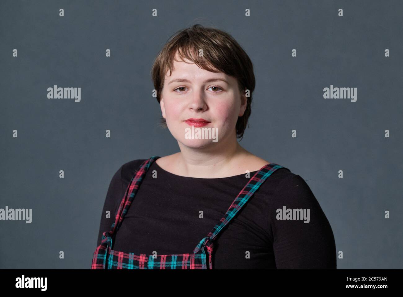 British author Imogen Hermes Gowar attends a photocall during the ...
