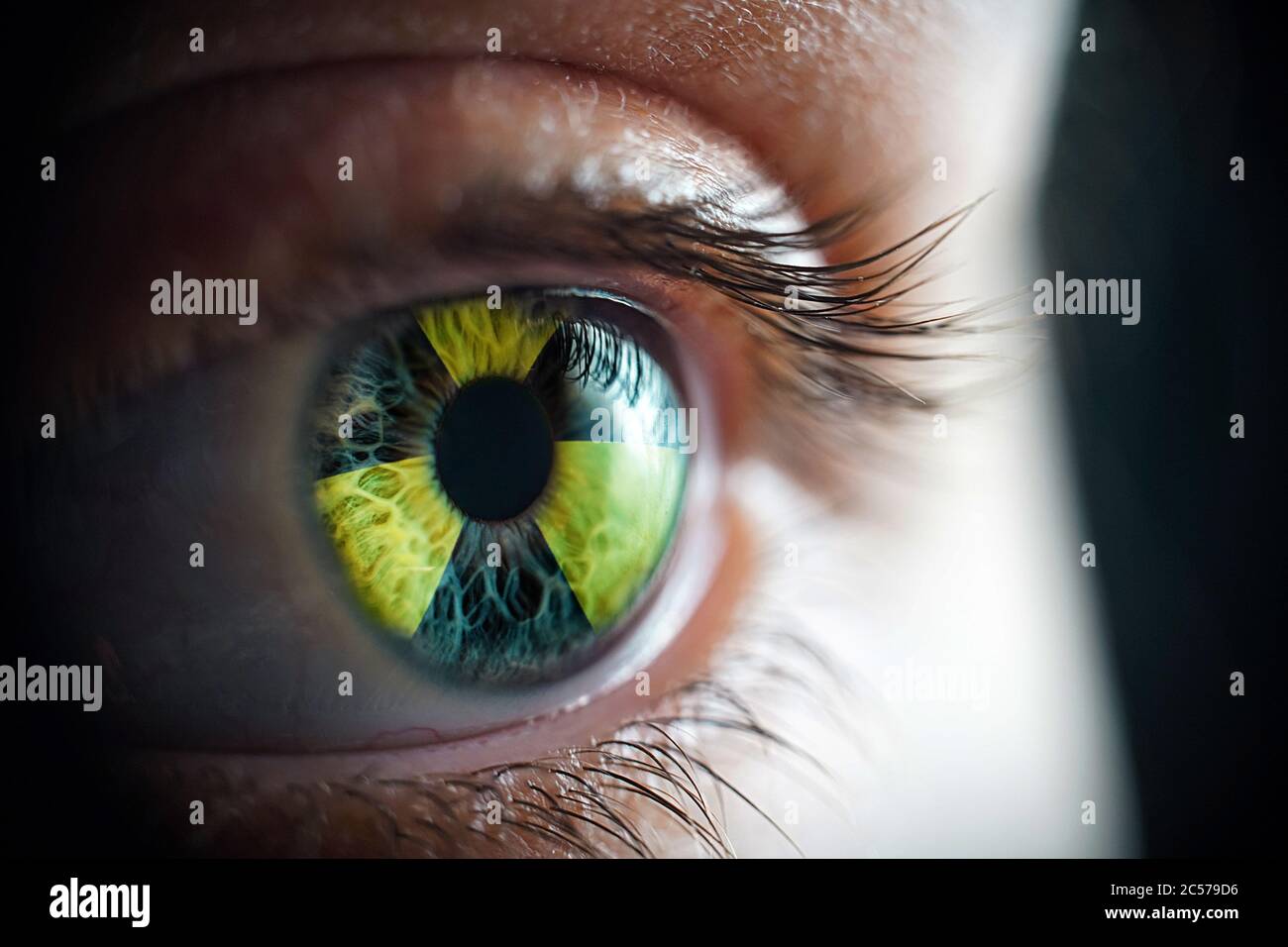 Macro photo of the woman's radiation eye Stock Photo - Alamy