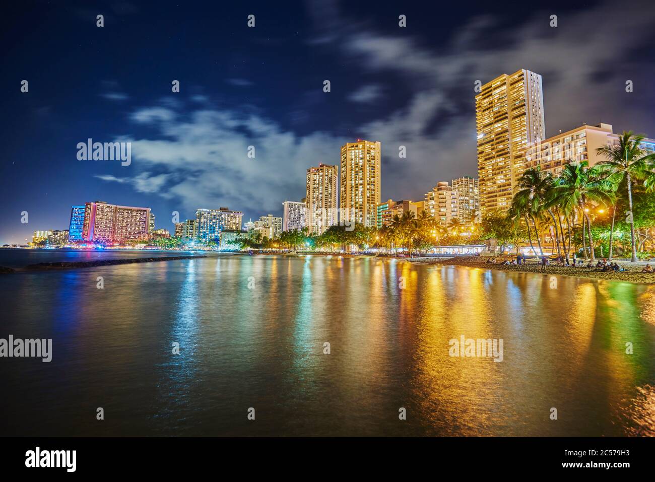 Honolulu Night Wallpaper