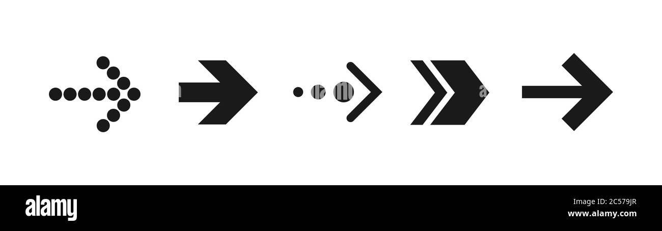 Following the arrows Stock Vector Images - Alamy
