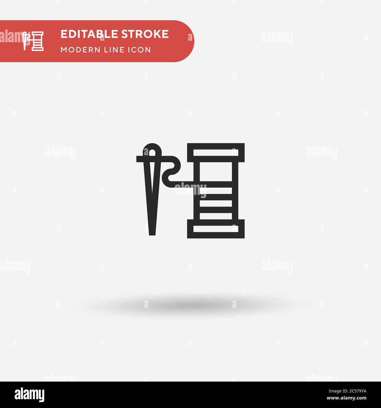 Thread Simple vector icon. Illustration symbol design template for web ...