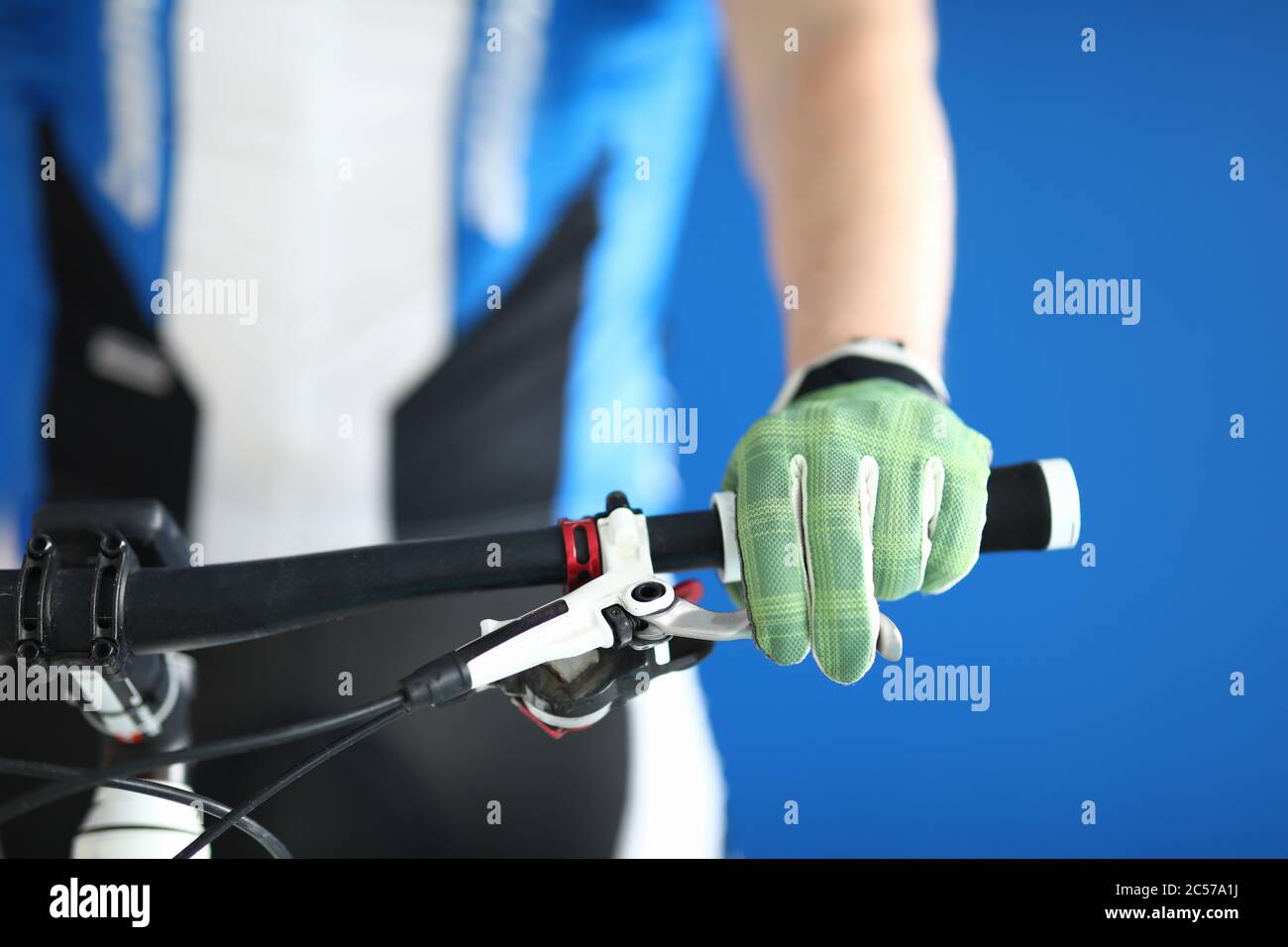 Adult sitting on bike hi-res stock photography and images - Alamy