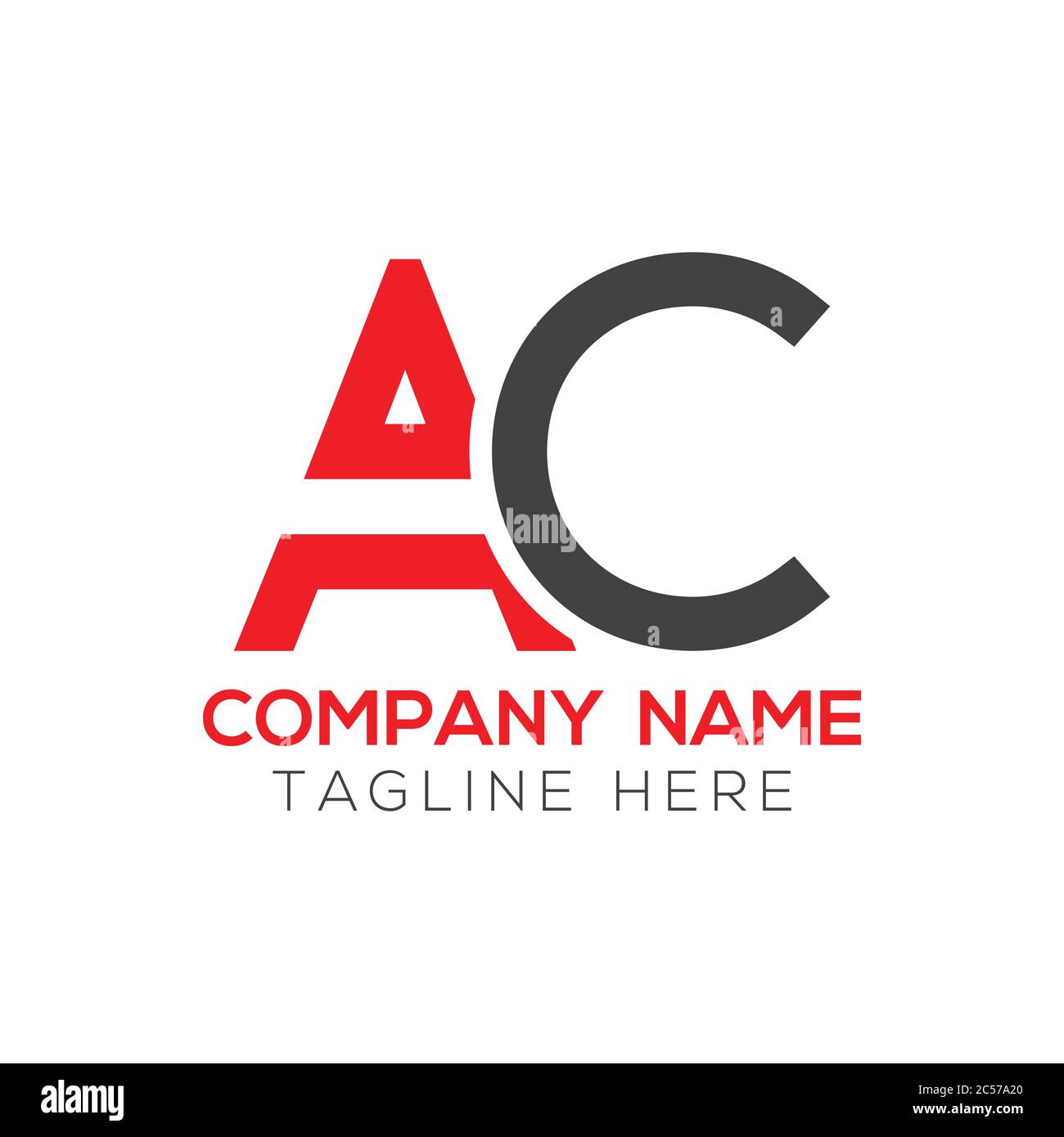Initial AC Letter Logo Design Modern Business Typography Vector ...