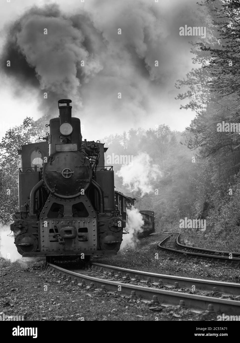Runaway train Black and White Stock Photos & Images - Alamy
