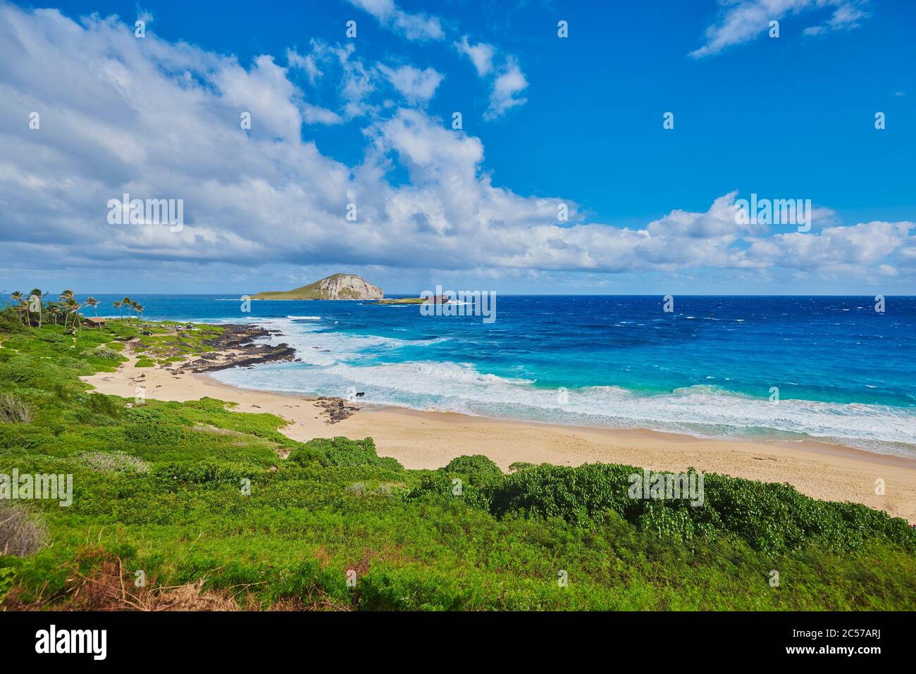 Seascape at Makapu?u Beach from Makapu?u Lookoutr, Kaup? Beach Park ...