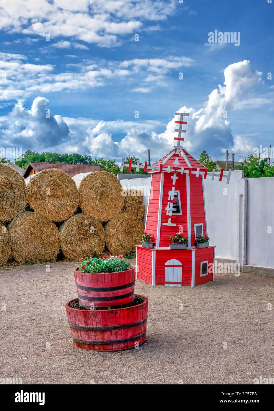 Shabo, Ukraine 09.29.2019. Modern Cheese factory in the Shabo village ...