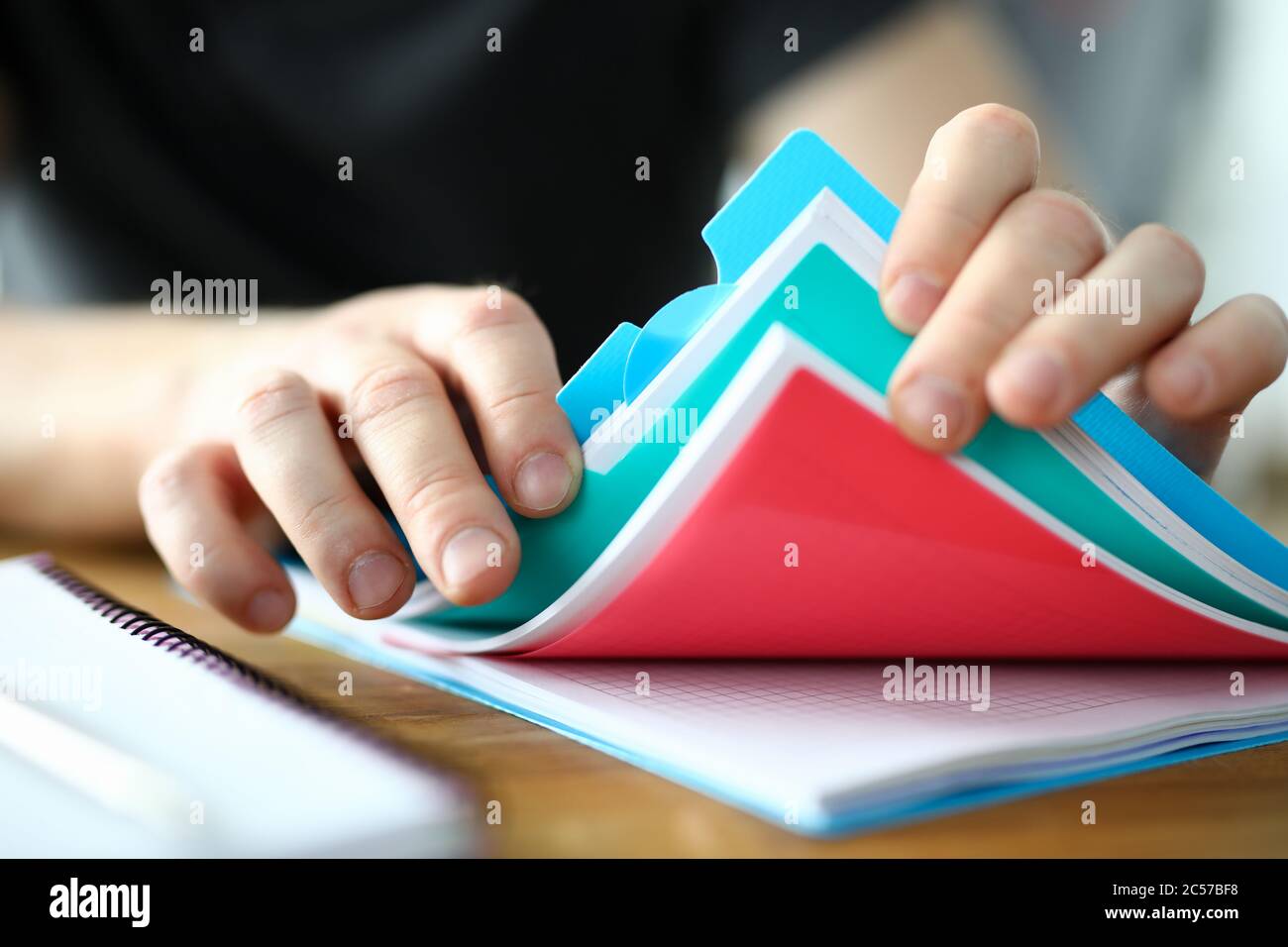 Flipping paper hi-res stock photography and images - Alamy