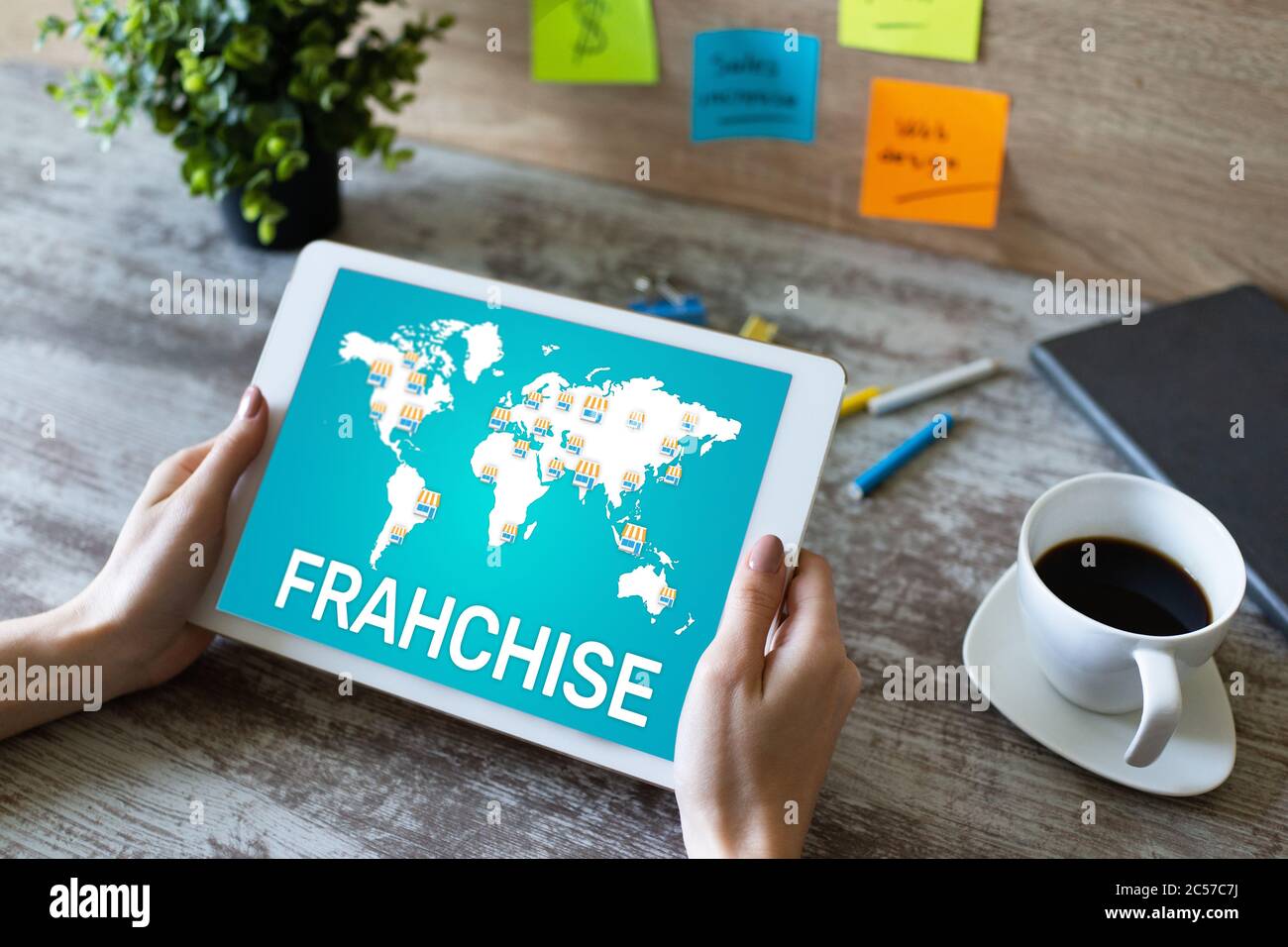 Franchise business model and marketing strategy concept Stock Photo - Alamy
