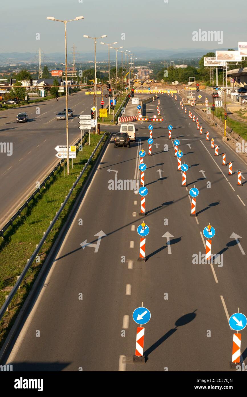 Europe motorway signs hi-res stock photography and images - Alamy