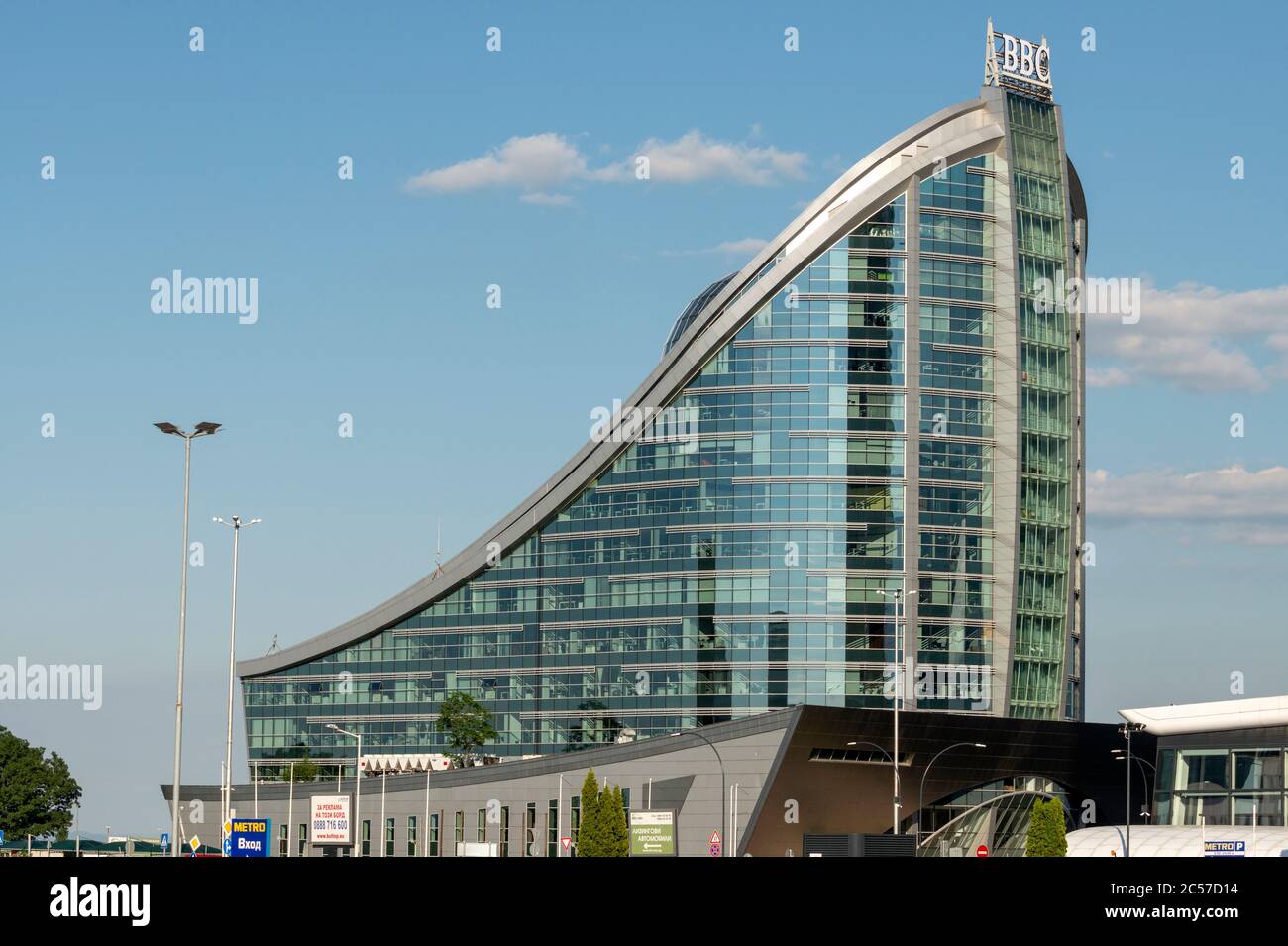 Benchmark Business Center glass office building in Sofia Bulgaria ...