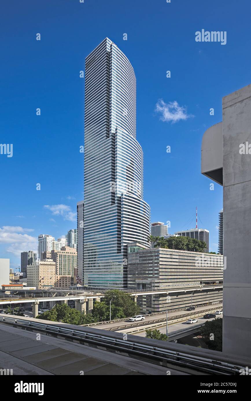 The Miami Tower. Florida. USA Stock Photo - Alamy