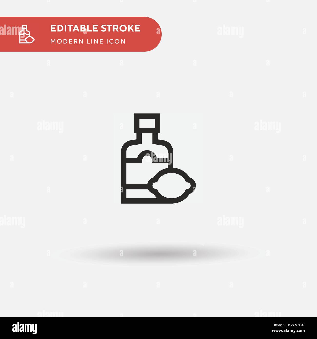 Limoncello Simple vector icon. Illustration symbol design template for web mobile UI element ...