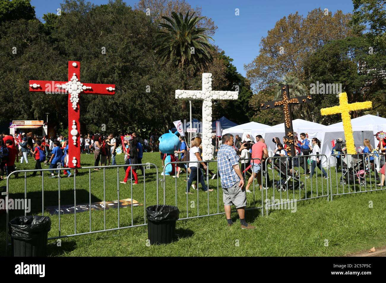 Christians gather in Sydney’s Hyde Park to celebrate Easter after the ...