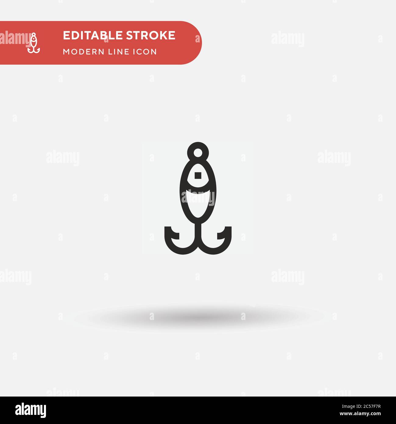 Bait Simple vector icon. Illustration symbol design template for web ...
