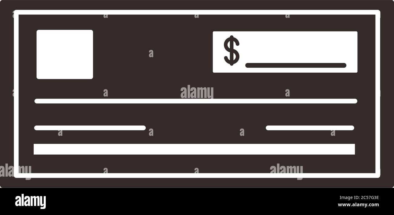 Silhouette bank cheque hi-res stock photography and images - Alamy