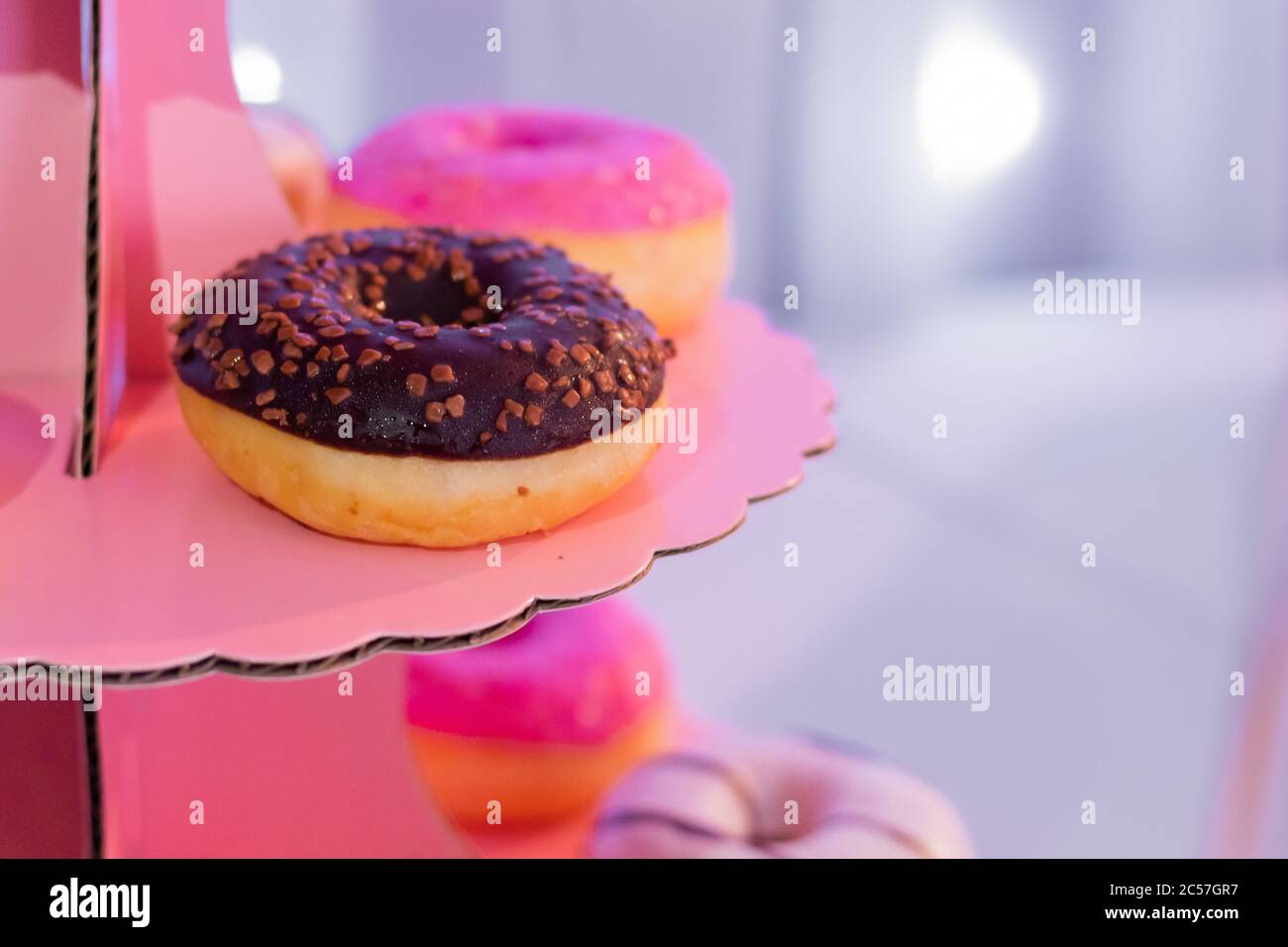 Round biscuits with hole hi-res stock photography and images - Alamy