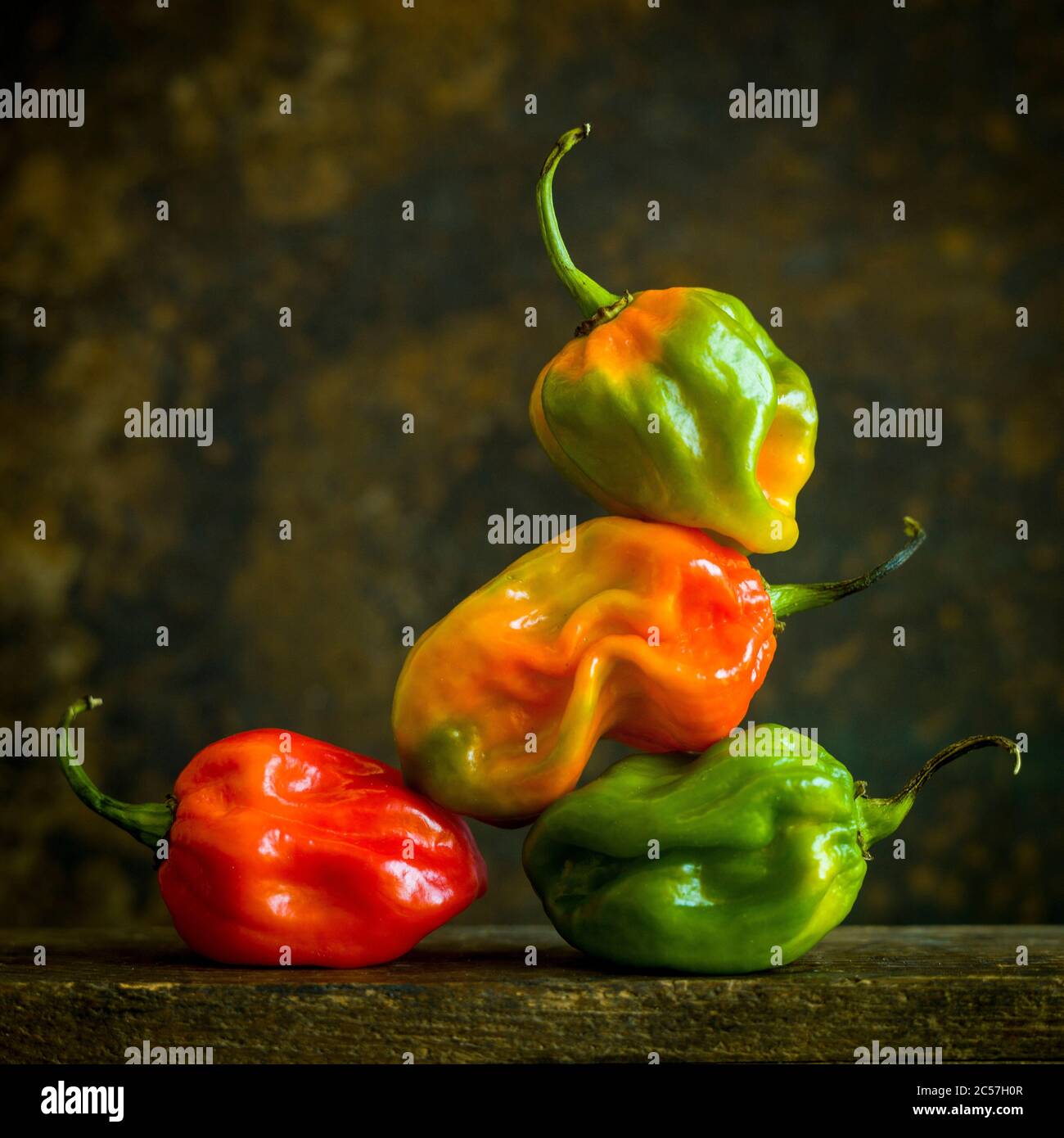 Caribbean pepper (Capsicum chinense Stock Photo - Alamy