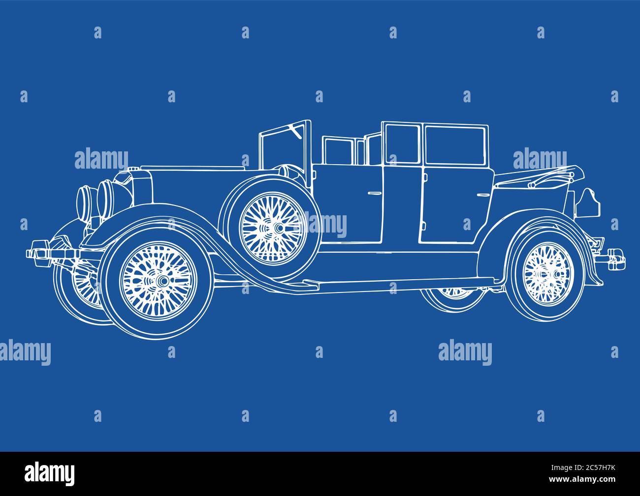 old car drawing vector Stock Vector Image & Art - Alamy