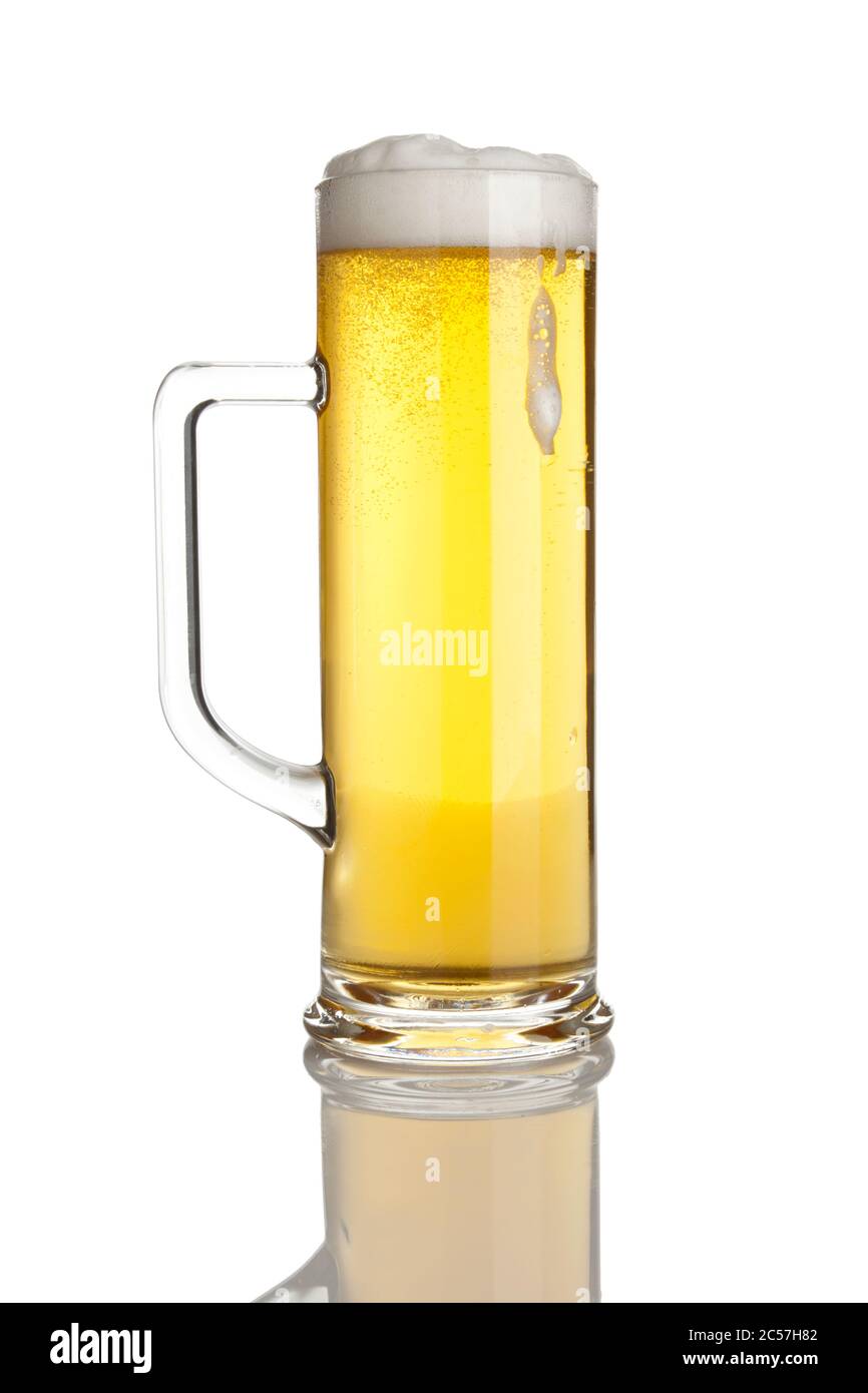 Pint of beer froth down glass hi-res stock photography and images - Alamy