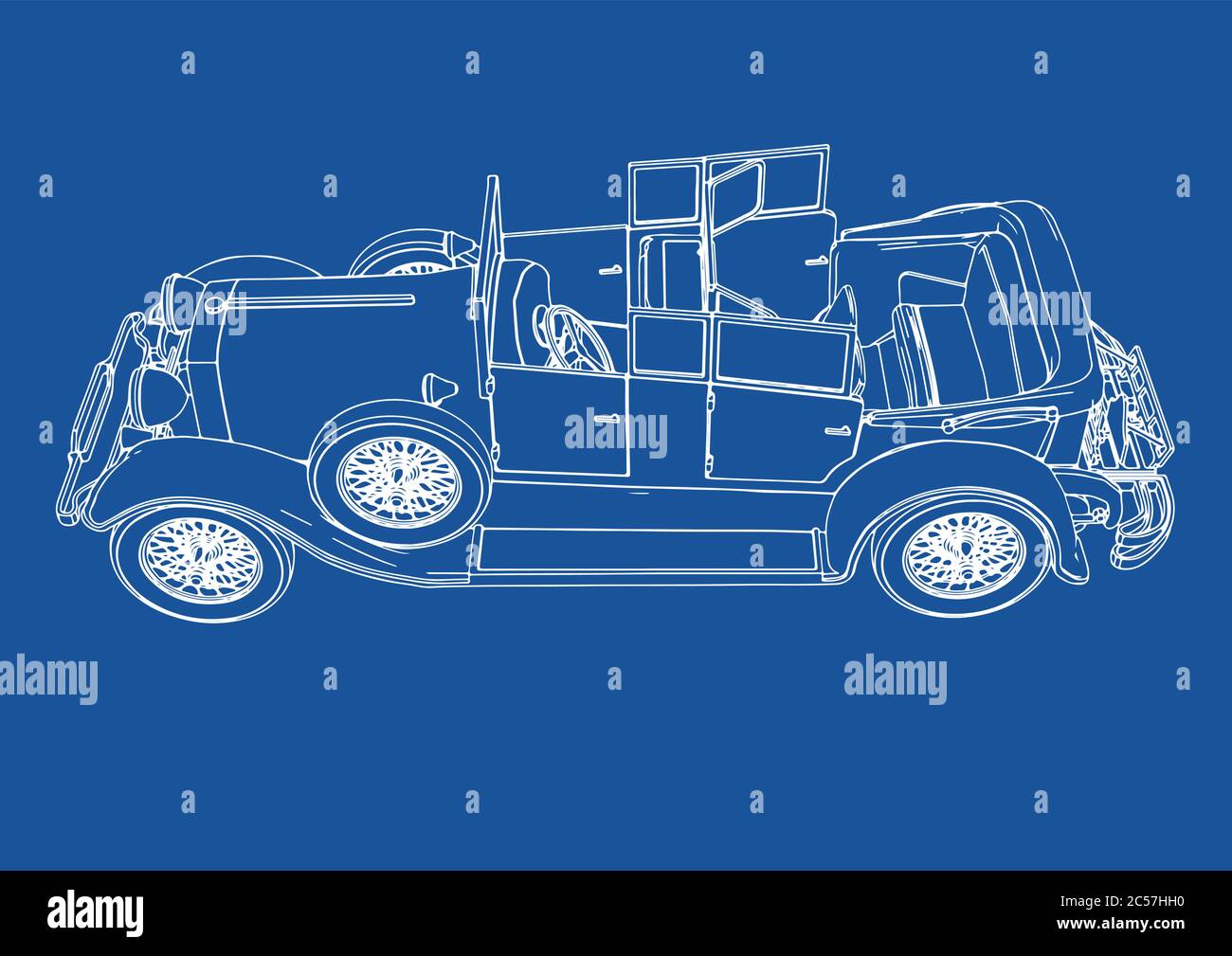 old car drawing vector Stock Vector Image & Art - Alamy