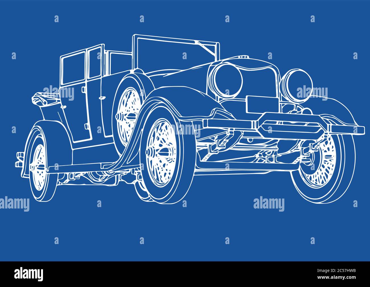 old car drawing vector Stock Vector Image & Art - Alamy