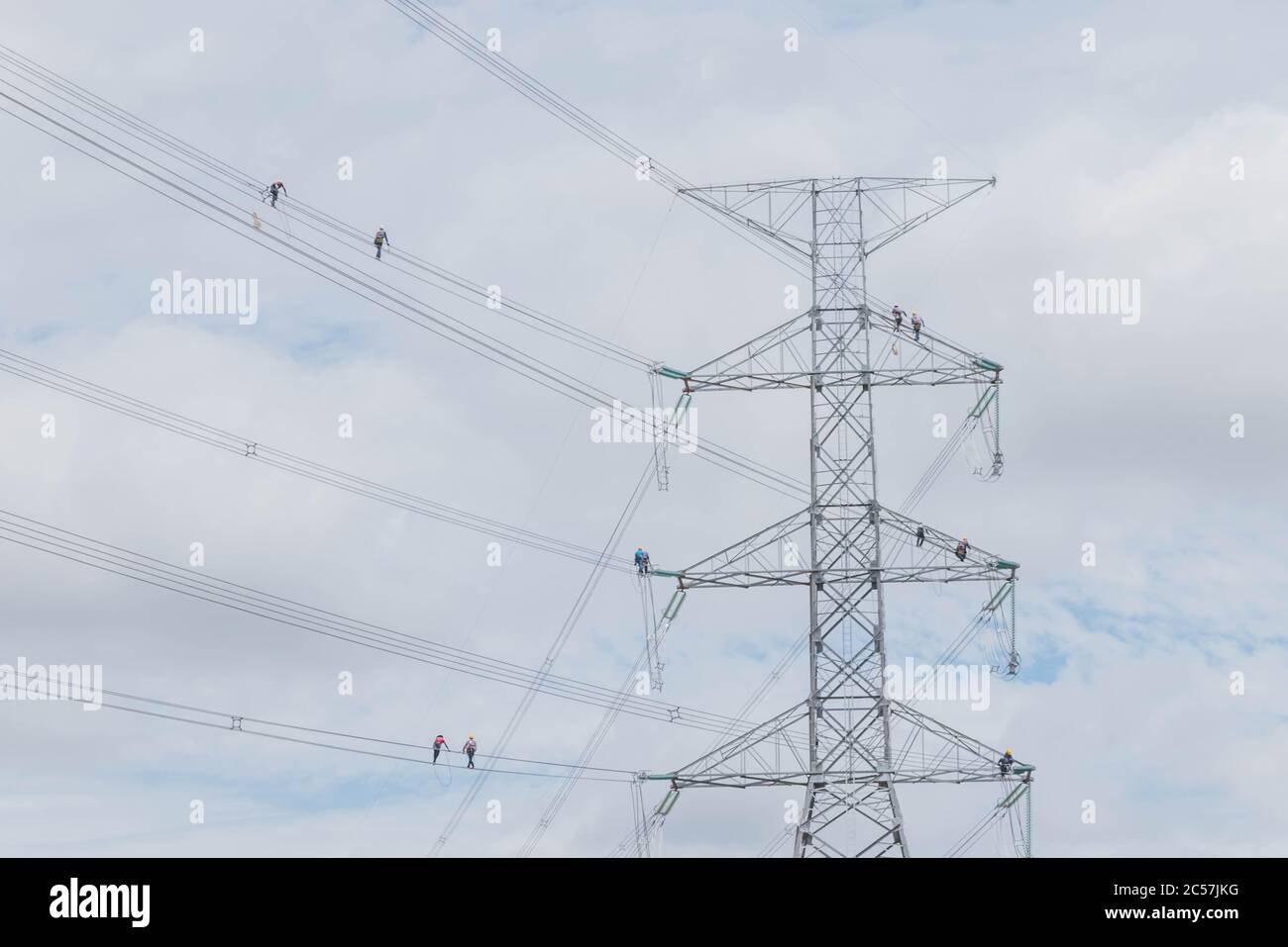 The 500Kv high voltage tower, electric wire pole pattern, the beautiful ...