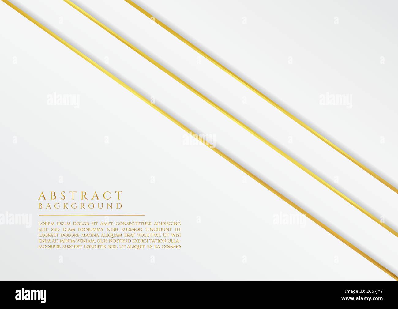 White abstract background luxury design gold metallic color style ...