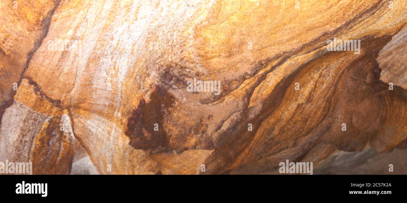 Closeup texture of colours and layers in sandstone Stock Photo - Alamy